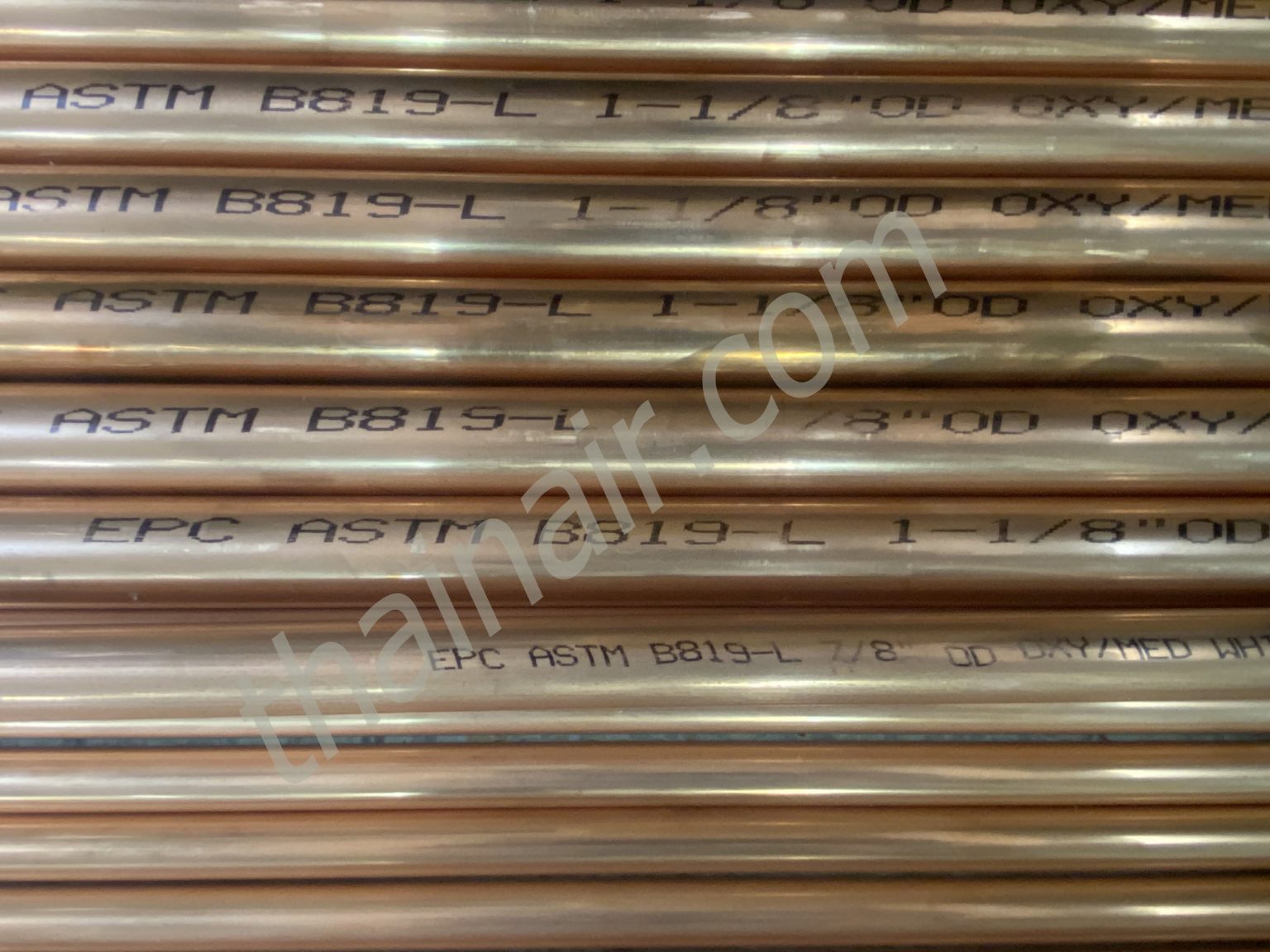 ท่อทองแดง ASTM B819 Type L สำหรับระบบก๊าซทางการแพทย์ - Thai Copper Tube