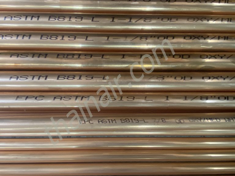 ท่อทองแดง ASTM B819 Type L สำหรับระบบก๊าซทางการแพทย์ - Thai Copper Tube