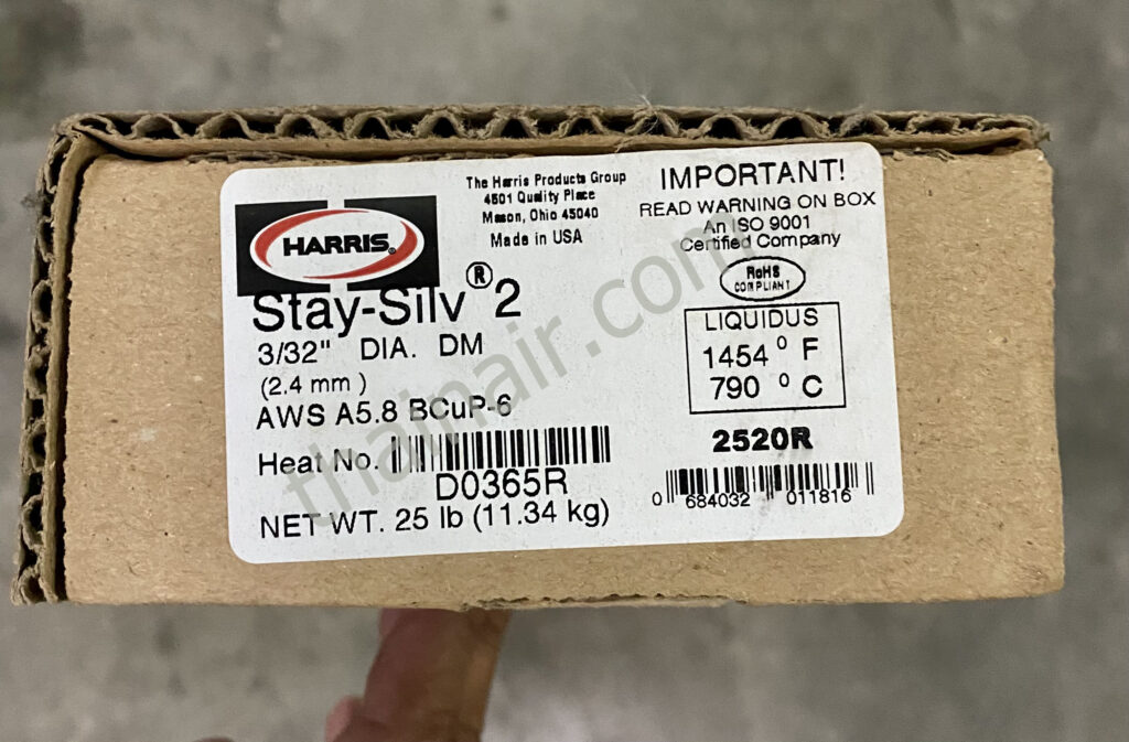 ลวดเชื่อมเงิน Harris 2% ลวดเงิน BCuP-6